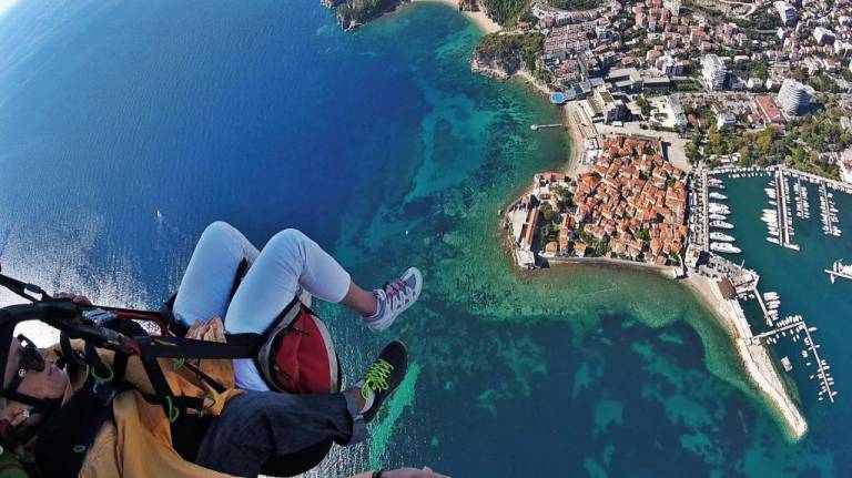Tandem Paragliding In Budva Montenegro | experitour.com